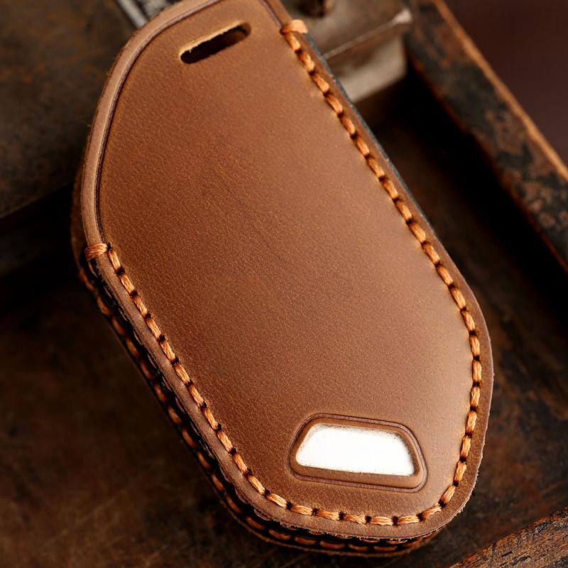 Real Leather Car Key Fob Case Cover Bag For Kia EV9 Picanto GT Line ...
