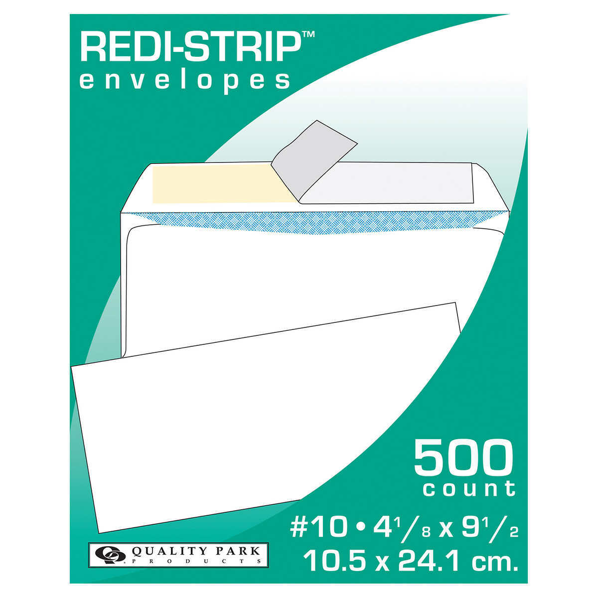 Top Flight No.10 Security Strip And Seal Envelopes, 4.1" x 9.5" - 500 ...