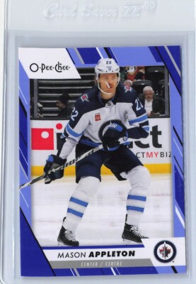 2023-24 O-Pee-Chee - Mason Appleton - Blue Border Parallel #437 Jets ...