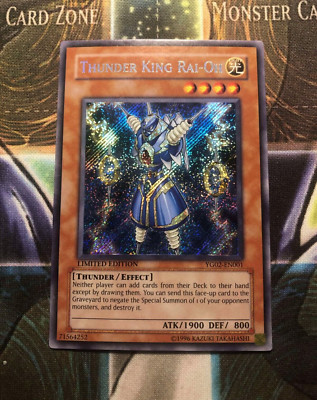 THUNDER KING RAI-OH *** SECRET RARE (LP) YG02-EN001 YUGIOH! | eBay