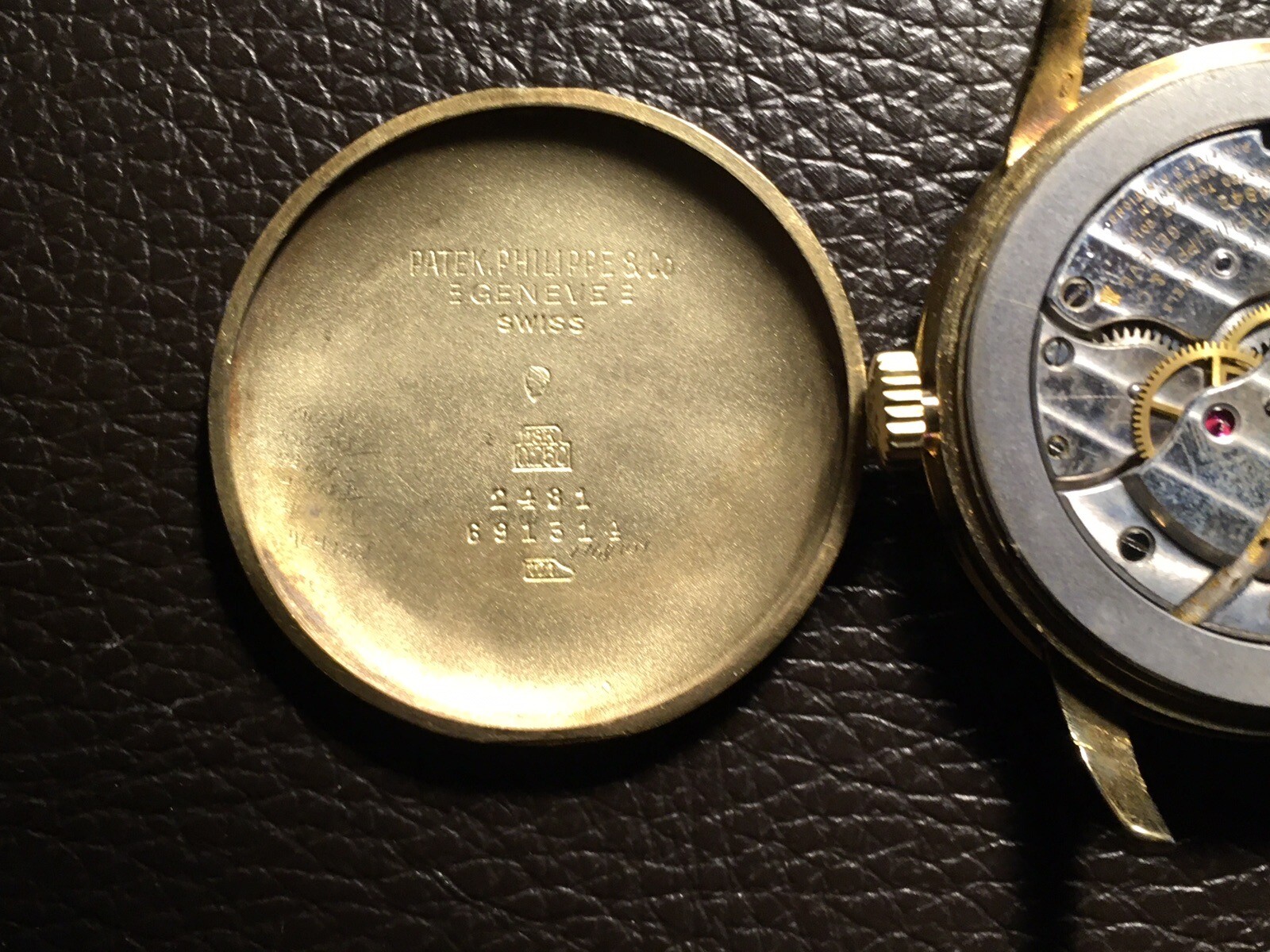 Patek Philippe Wrist Watch Reference 2481 Bottom Right Lug Bent Upward ...