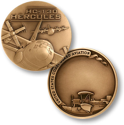 COAST GUARD HC-130 HERCULES BRONZE 1.75" CHALLENGE COIN | eBay