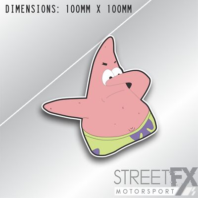 Patrick Star Dabbing Funny Vinyl Sticker Car Decal JDM Drift Dab ...