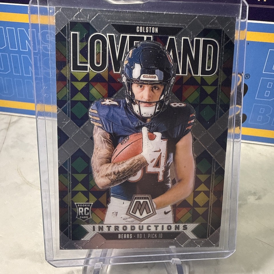 2025 Mosaic Colton Loveland (RC) #5 INTRODUCTIONS Chicago Bears! | eBay