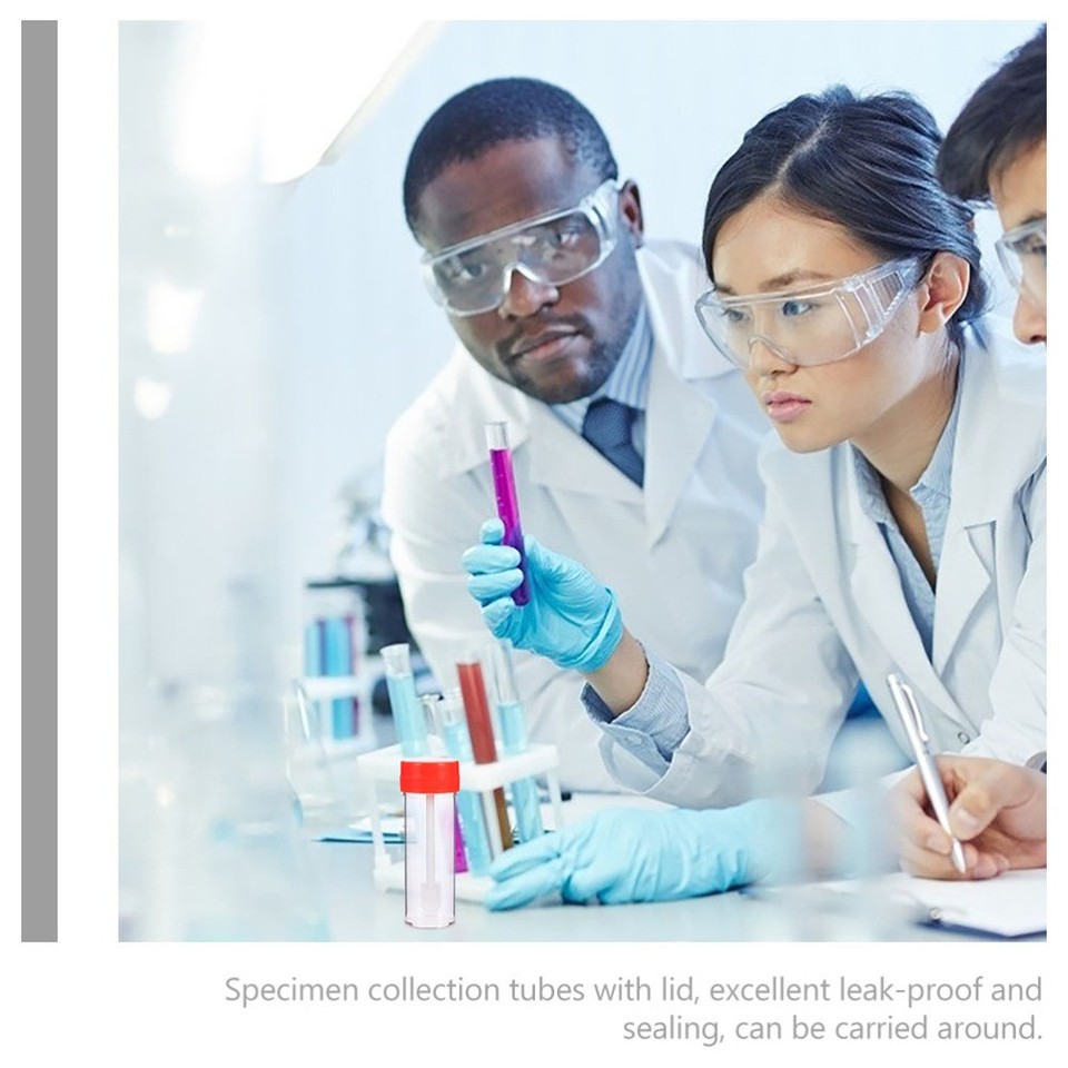 12 Pcs Sampling Tube Stool Specimen Container Plastic Sample Storage ...