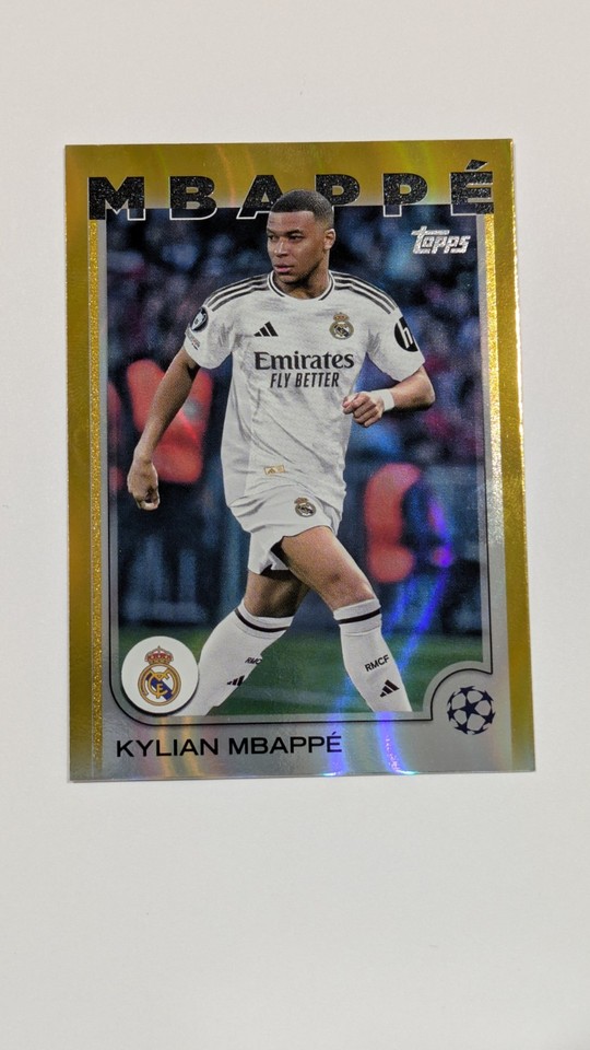 2025 Topps UCC UEFA REAL MADRID KYLIAN MBAPPE GOLD LAVA | eBay