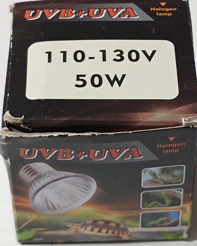 50W Reptile Turtle UVB + UVA Halogen Lamp 110V - 130V Light Bulb ...