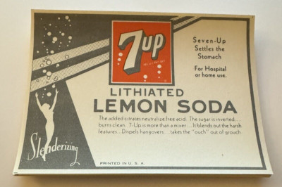 25 Vintage 7UP Lithiated Lemon Soda Labels Unused | eBay