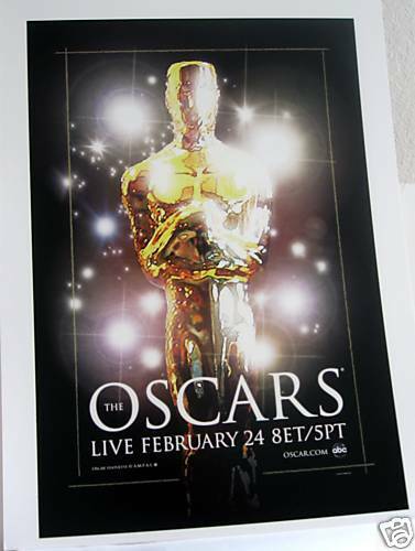 80th ACADEMY AWARDS POSTER 12x18 Thick Cardboard 2008 OSCARS NEW ...
