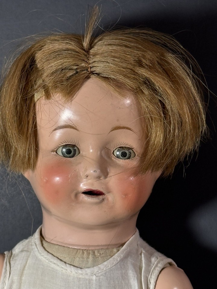 ANTIQUE 18” EIH HORSMAN Composition Mama Baby Doll - ORIGINAL TAGGED ...