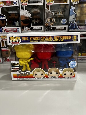 New Funko Pop The Police Sting 3 Pack Rocks Shop Exclusive Toy Figure ...