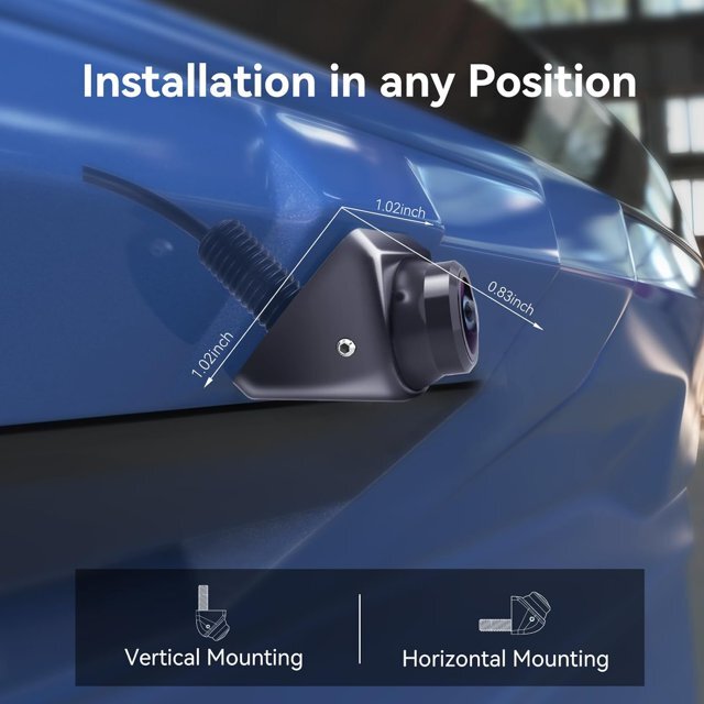 eRapta Backup Camera 360°Rotatable Waterproof Rear/Front/Side View ...