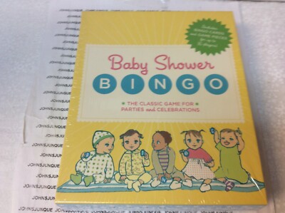 BABY SHOWER BINGO for 16 Players NEW factory sealed box Bingo Cards ...