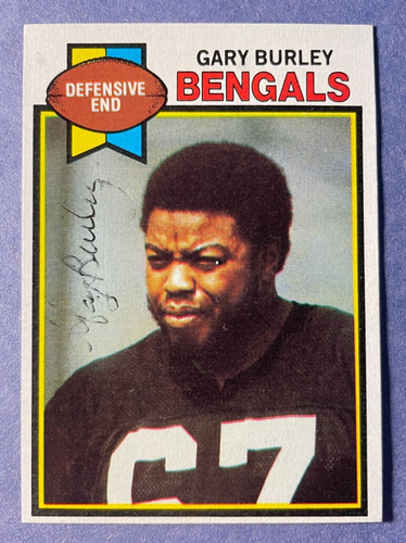 SIGNED GARY BURLEY 1979 TOPPS FOOTBALL CARD AUTOGRAPH - BENGALS | eBay