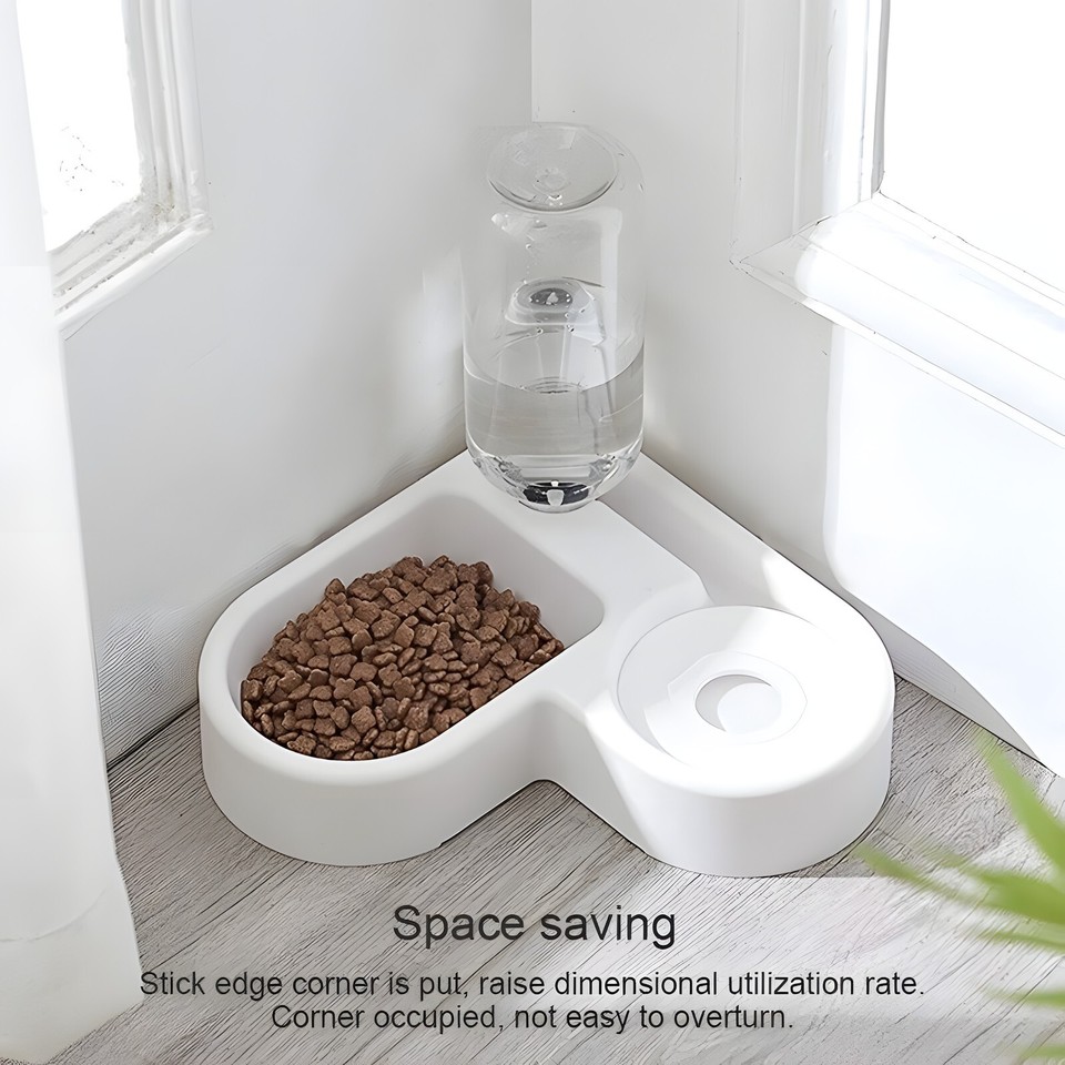 Pet Daily Kit Double Dog Cat Bowls Pets Water and Food Bowl Set for ...