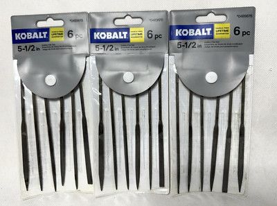 Kobalt 6 PIECE Miniature Hobby File Set 5-1/2" Inch "New Old Stock ...