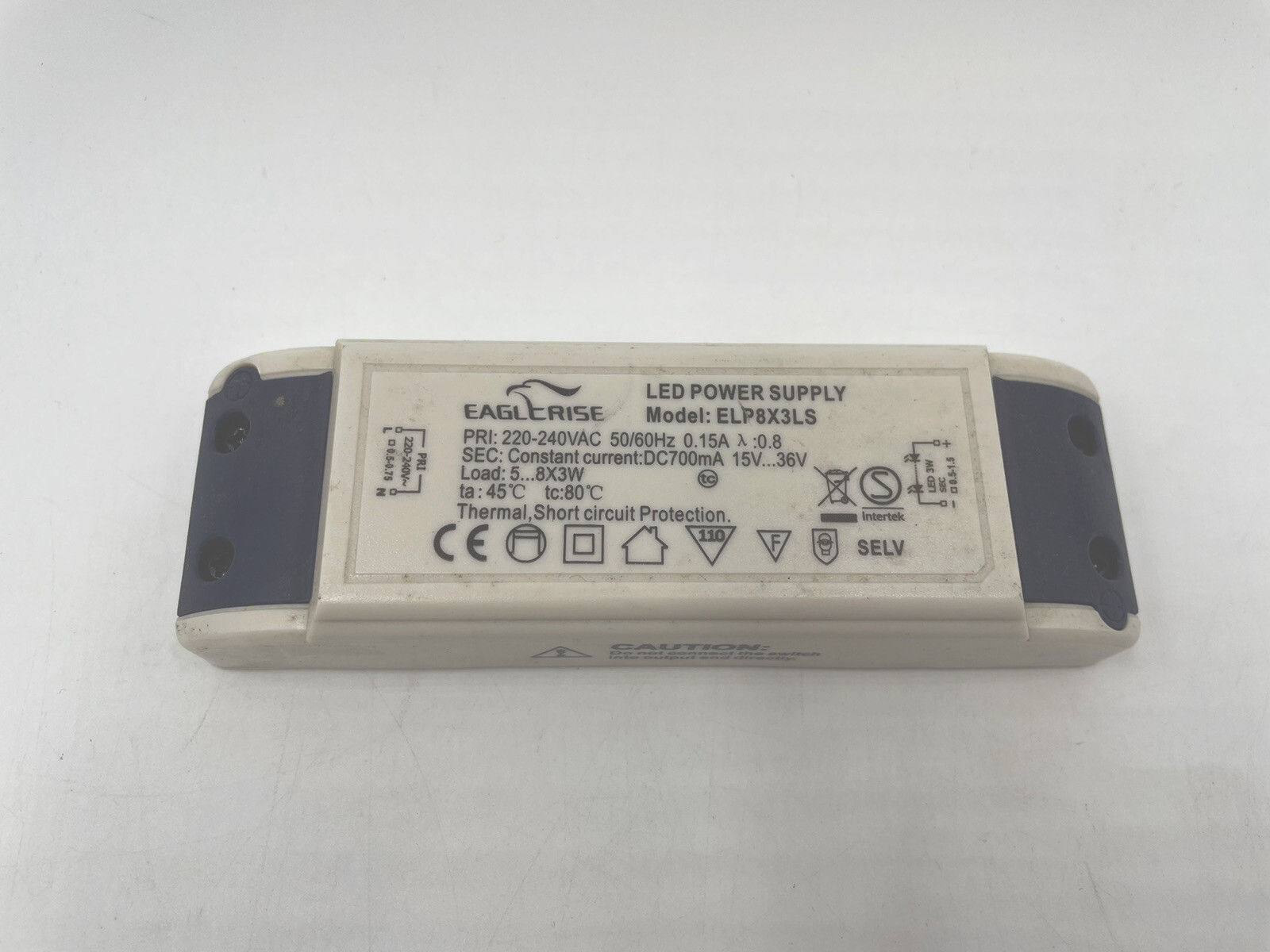 LED Power Supply Eaglerise Model ELP8X3LS Ersatztrafo Trafo Converter ...