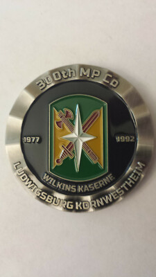 US ARMY 14th MP Brigade/300th MP Company Wilkins Kaserne challenge coin ...