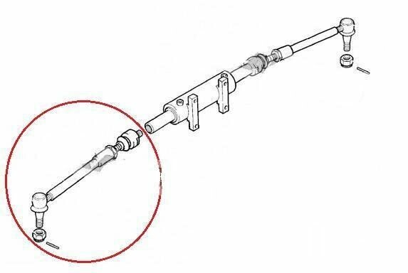 FITS FOR JCB 3CX SPARE PARTS - TRACK ROD ASSY PACK OF 2 (PART NO: 126/ ...