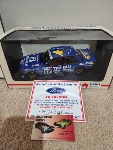 1:18 Biante Ford XD Falcon 17 Dick Johnson John French 1981 Bathurst ...
