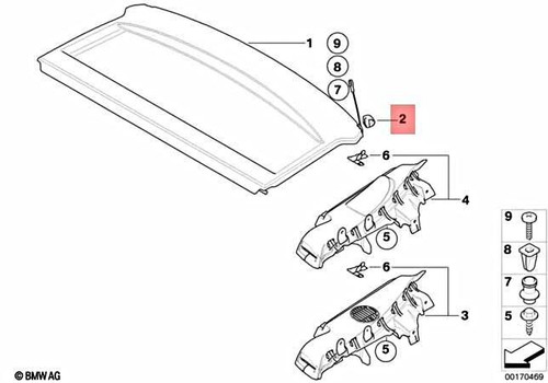 Genuine Rear Window Rubber Buffer BMW E81 E87 F20 F21 X1 E84 ...