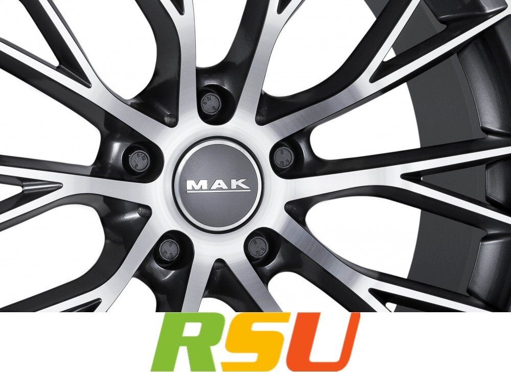 4x MAK München gun metallic mirror 8x18" ET20 LK5 120 ML 72.6 Alufelgen ...