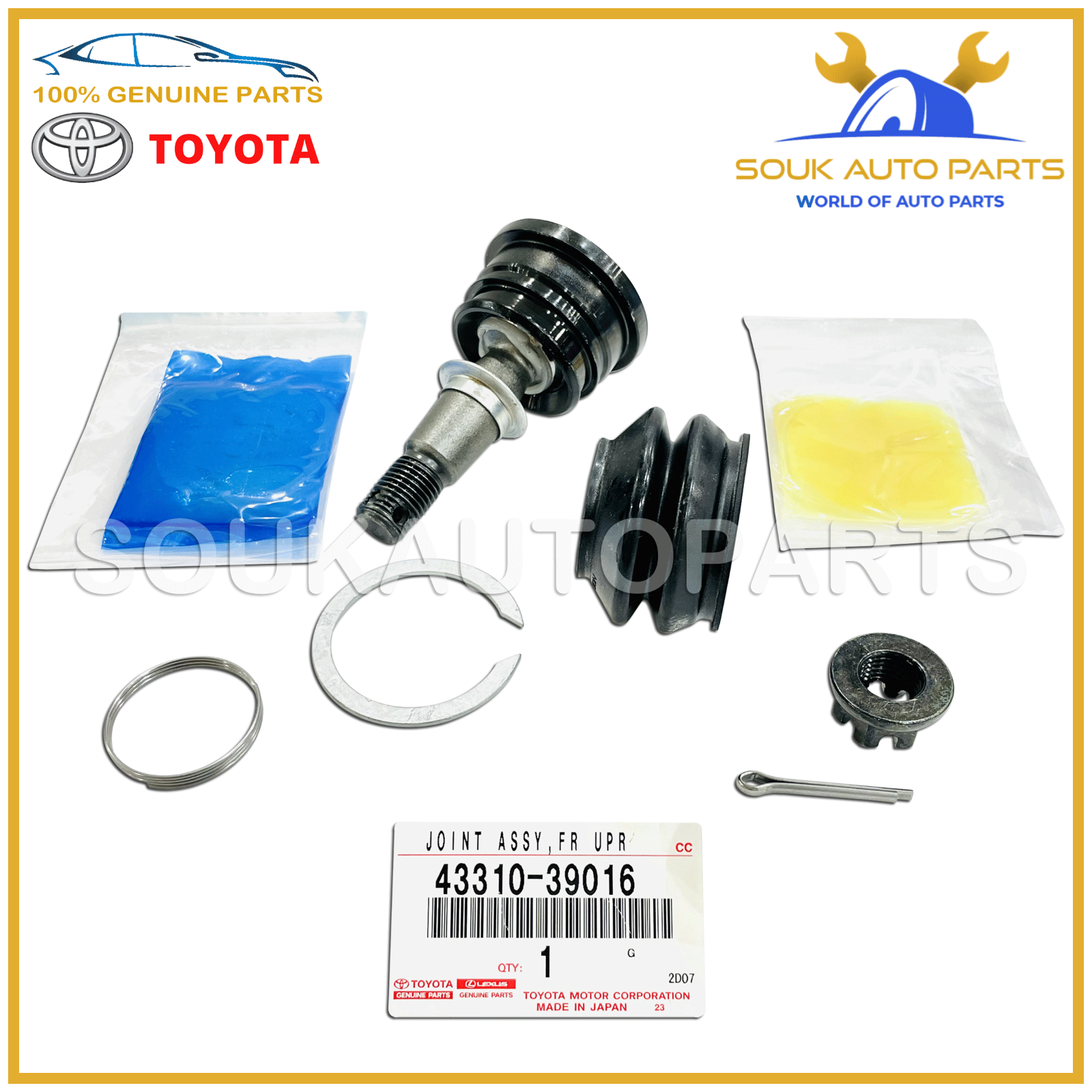 43310-39016 Genuine Toyota JOINT ASSY, FRONT UPPER BALL, RH/LH ...