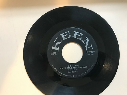 ROCK & ROLL 45 RPM RECORD - SAM COOKE - KEEN 34002 | eBay