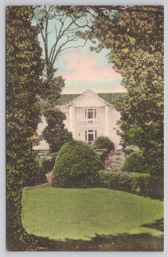 Charlottesville VA Ash Lawn Home of James Monroe Hand Colored Albertype ...