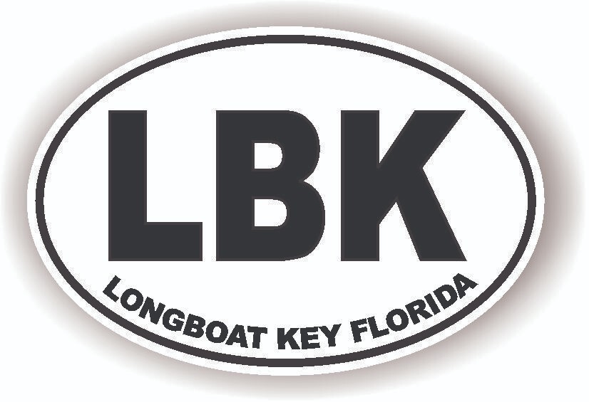 Longboat Key Florida Oval Vinyl Decal Sticker Oval State Car Truck Home ...