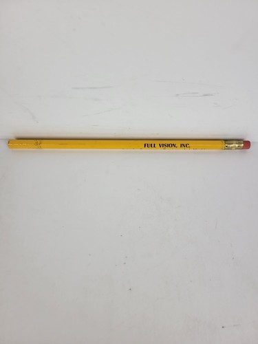 Vintage Yellow Pencil Full Vision Inc. Newton, Kansas | eBay
