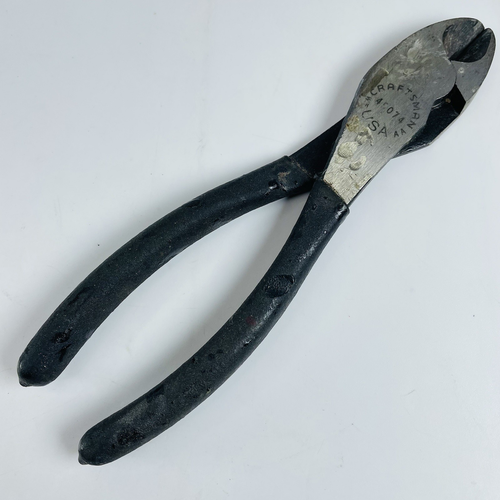 Vintage Craftsman Tools USA 7" Wide Jaw Diagonal Cutting Pliers 45074 ...