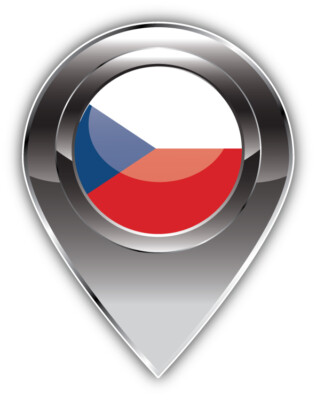 Czech Republic Flag Place Mark Travel Car Bumper Sticker Decal ...