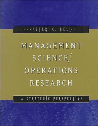 Management Science/Operations Research : A Strategic Perspective by ...