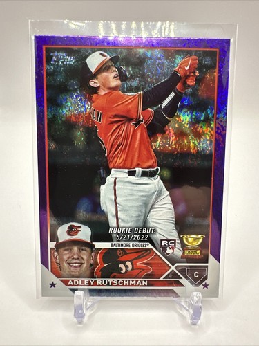 2023 Topps Update Adley Rutschman Rookie Debut Purple Refractor 688/799 ...