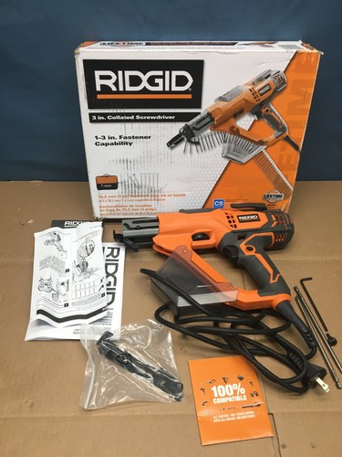 RIDGID R6791 3" Drywall & Deck Collated Corded Screwdriver | eBay