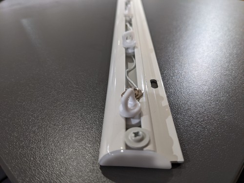 Discreet Thin Hidden WAVE Curtain Rail Track LONG LENGTHS COMPLETE UP ...