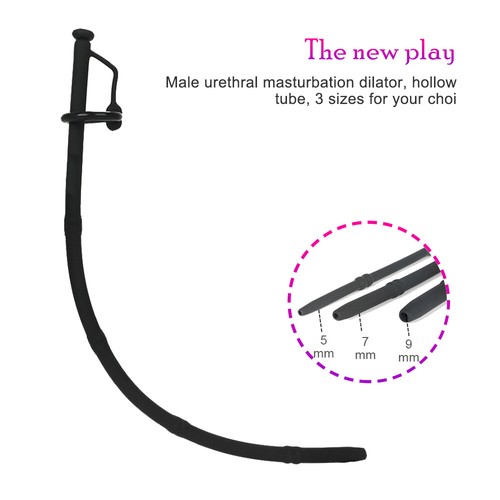 Hollow Urethral Penis Plug Long Through-hole Urethra Stretcher Sound ...