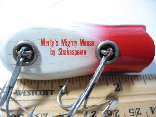 Shakespeare Marty's Mighty Mouse old wood fishing lure.new in box | eBay