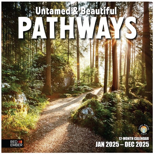 Untamed & Beautiful Pathways 2025 Wall Calendar 12 Month | 12" x 24 ...