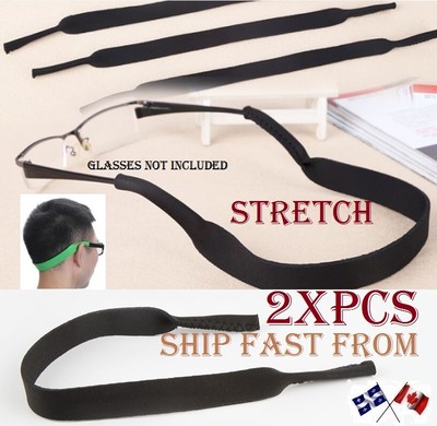 2X Glasses Cord Band SPORT STRETCH Eyeglass Neck Strap Sunglass Lanyard ...