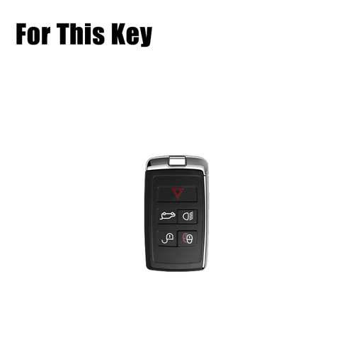 Alloy Leather Car Key Fob Cover Case For Land Rover Range Rover ...
