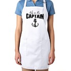 Dibs on the Captain Apron Cooking Baking Grill BBQ Gift Funny Lake Boat ...