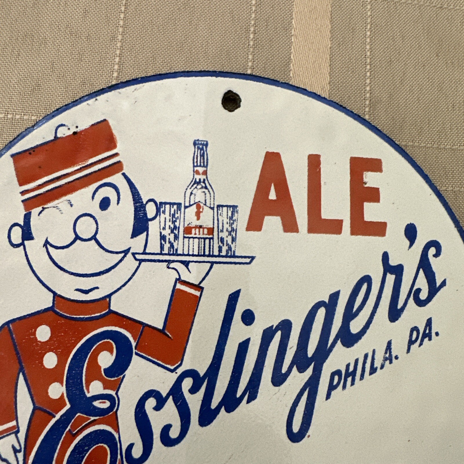 Porcelain Ale Esslinger’s Beer Enamel Metal Sign | eBay