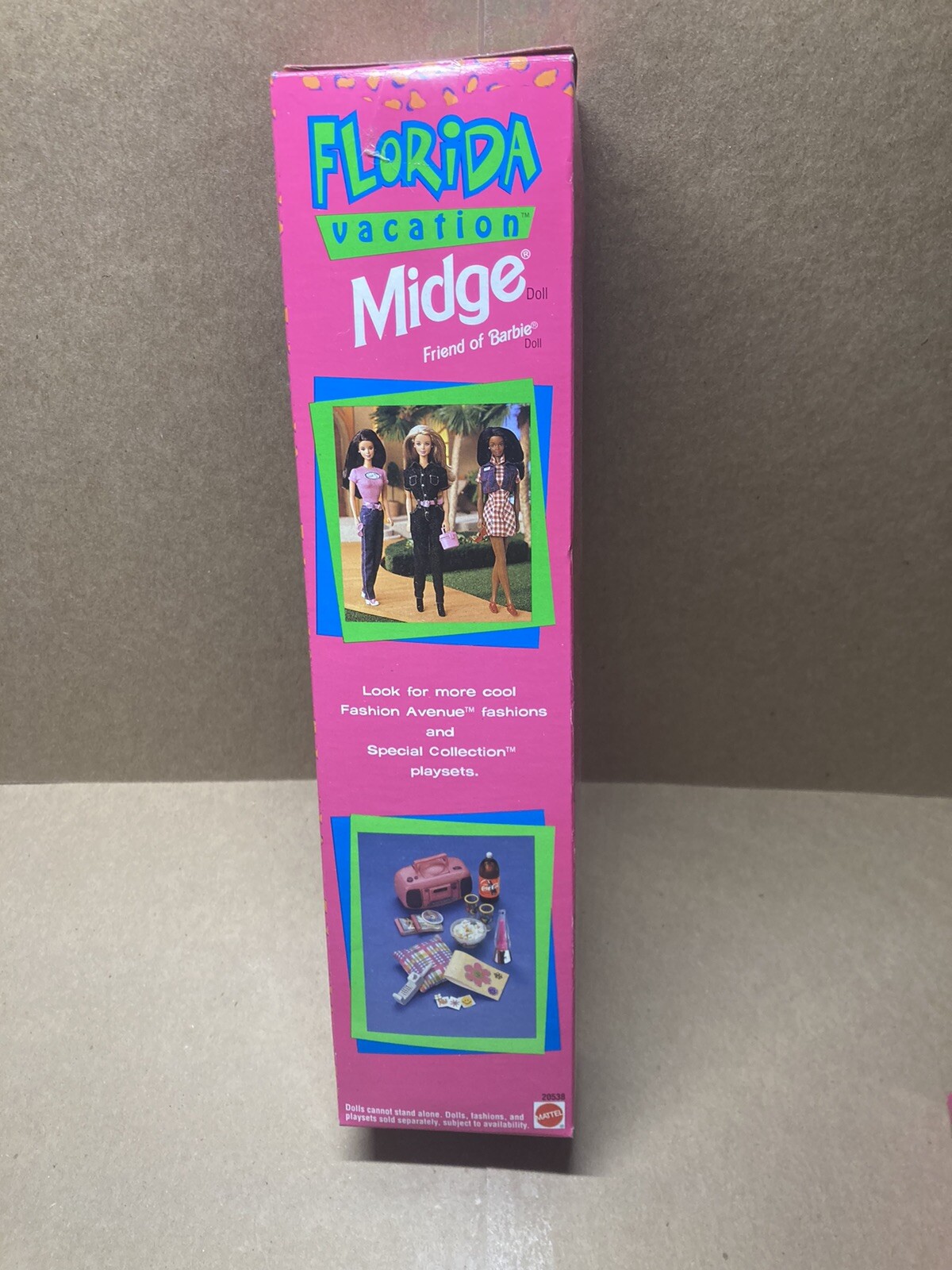 1998+Mattel+Florida+Vacation+Midge+Barbie+Doll+No.+20538 for sale ...