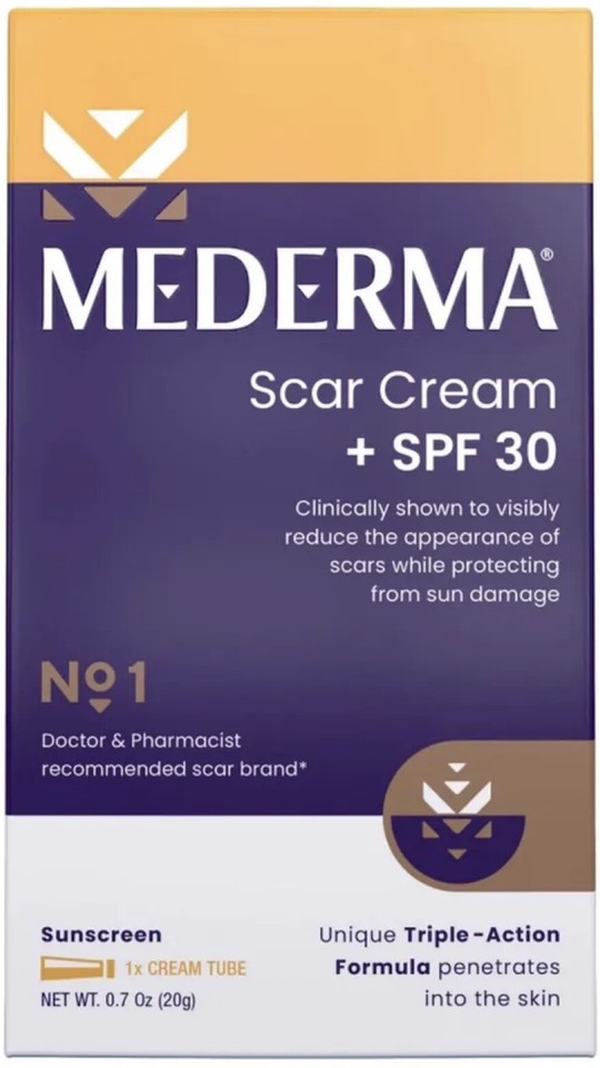 Mederma Advanced Scar Gel OR Mederma Scar Cream + SPF 30 OR Mederma for ...