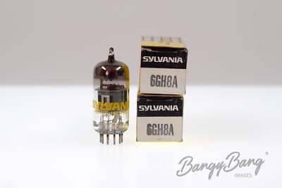 2 Vintage Sylvania 6GH8/6EA8 Pentode Triode TV Audio Vacuum Tube Valve ...