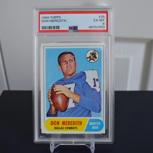 1968 Topps #25 Don Meredith PSA 6 Dallas Cowboys | eBay