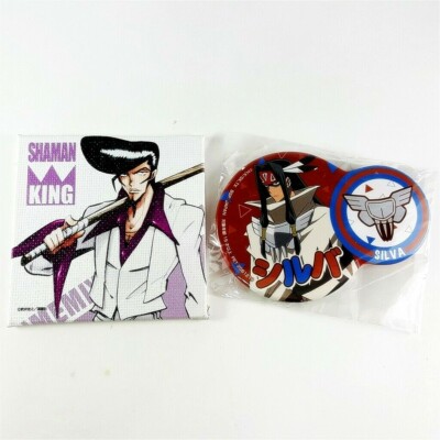 Shaman King Ryunosuke & Silva Can Badge + Petite Canvas Board Set of 2 ...