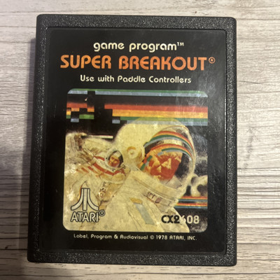 Super Breakout (Atari 2600, 1981) Tested Working Paddle Controllers | eBay